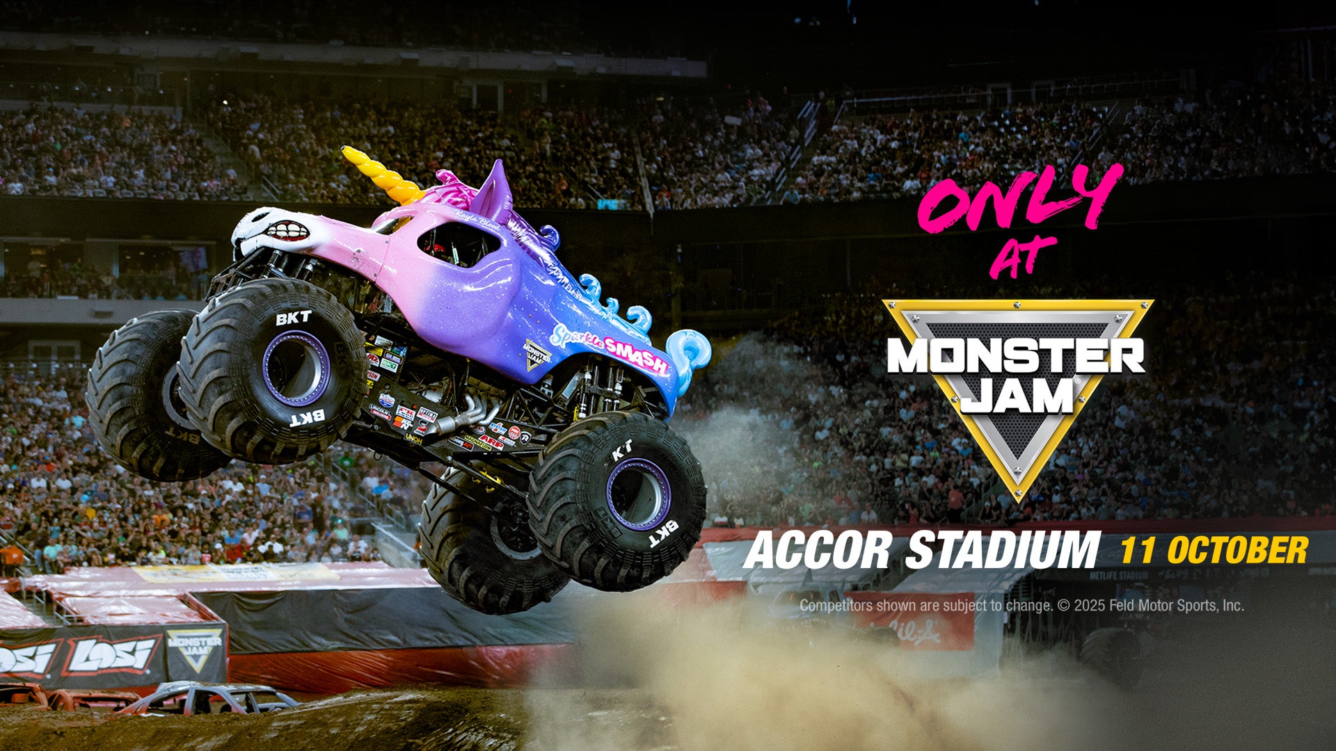 Monster Jam returns to Accor Stadium this October 11.