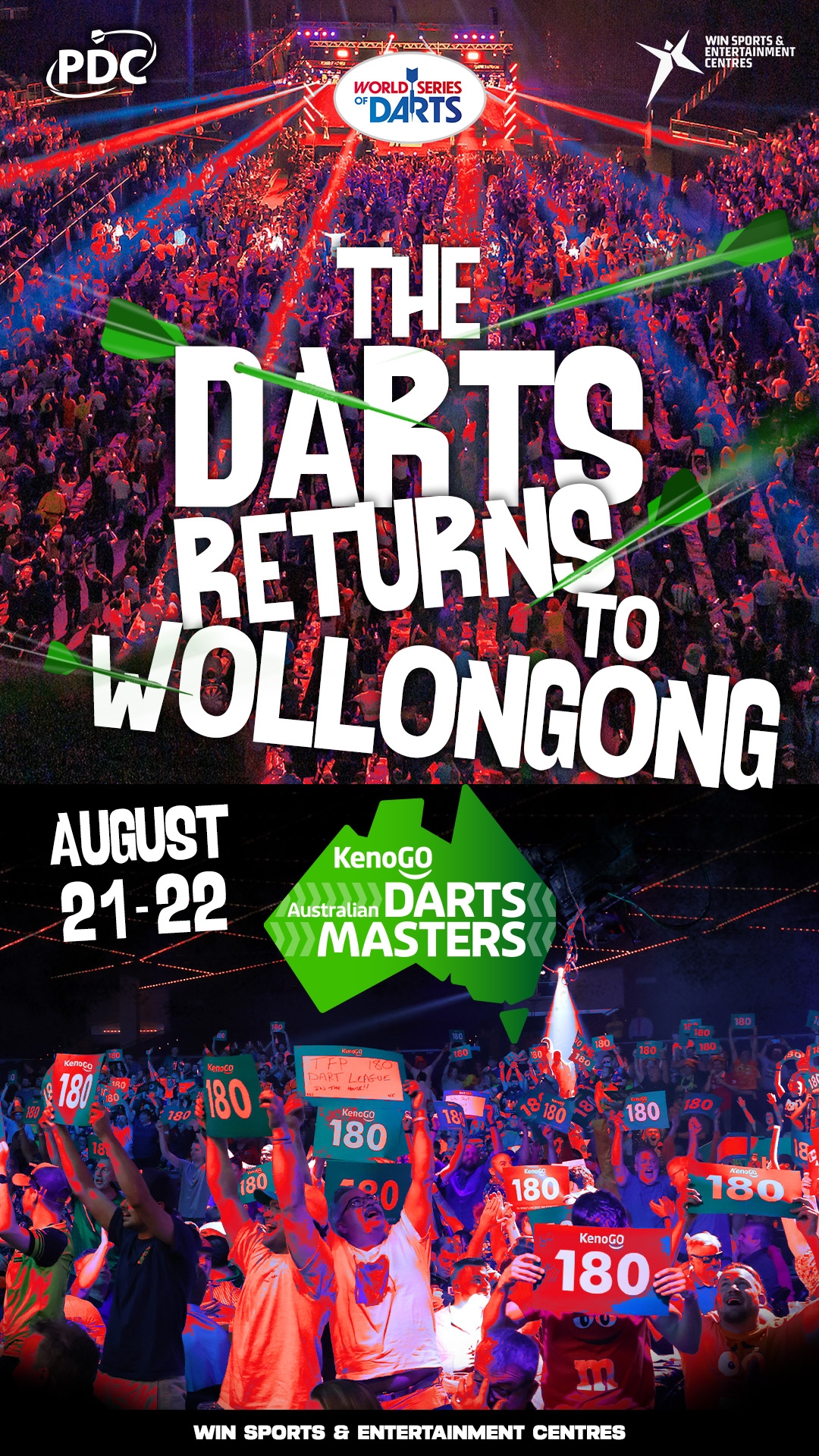 Australian Darts Master | WIN Sports & Entertainment Centres