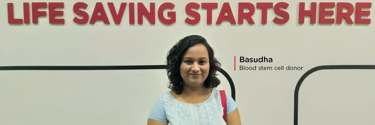 Basudha's stem cell donation journey