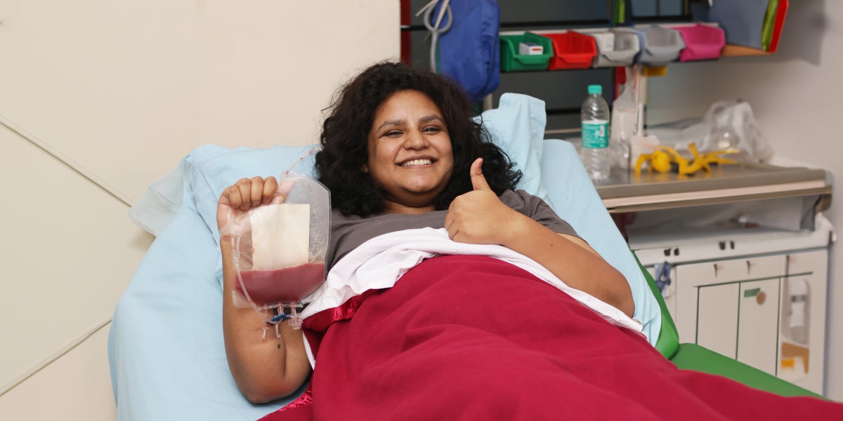 Asmita a stem cell donor