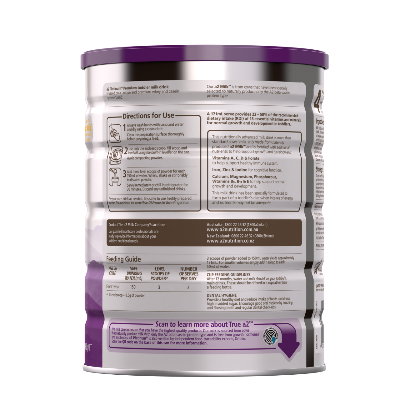 a2 Platinum® Premium Toddler Milk Formula - Stage 3