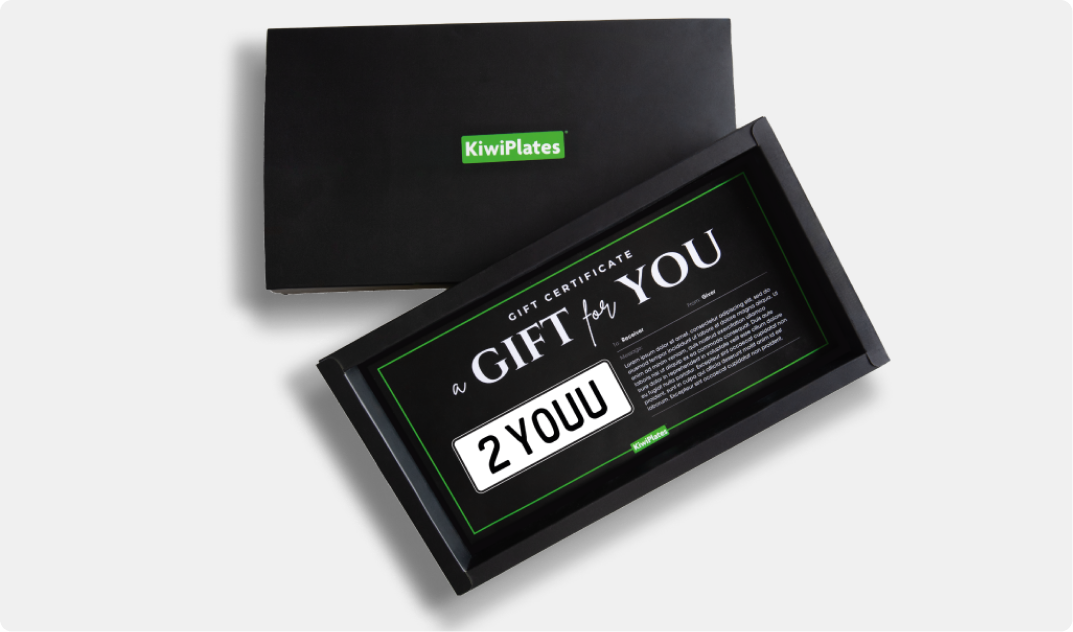 Create and Gift a Custom Number Plate | KiwiPlates NZ
