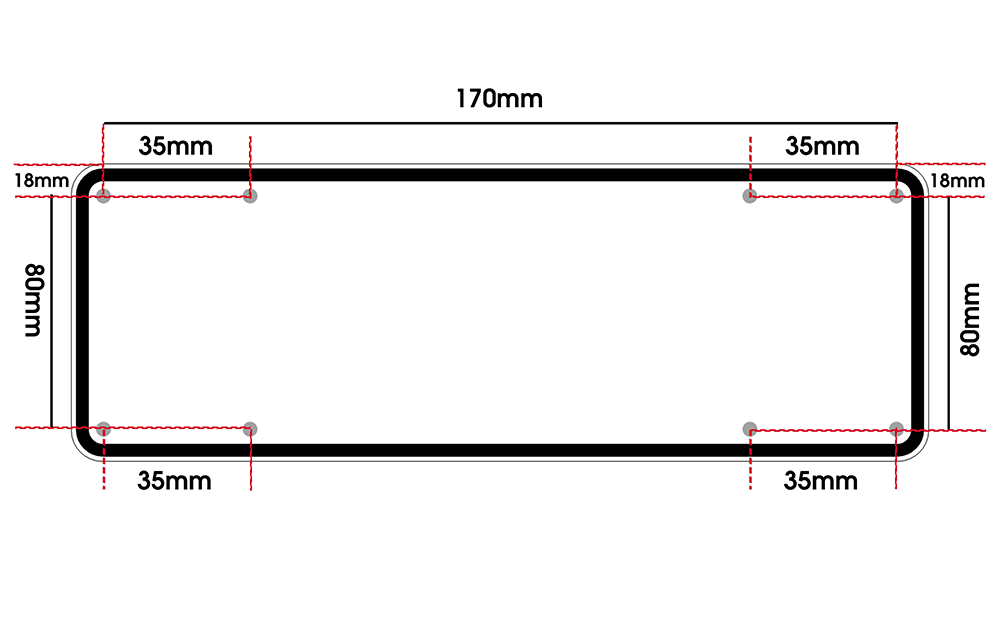 Plate Sizing & Hole Positioning Guide