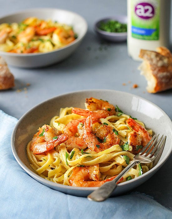 Prawn alfredo
