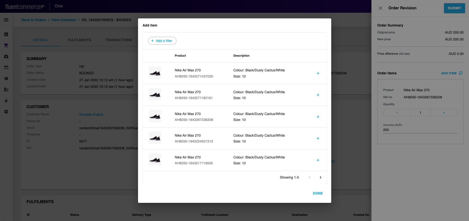 Add Item Dialogue Component