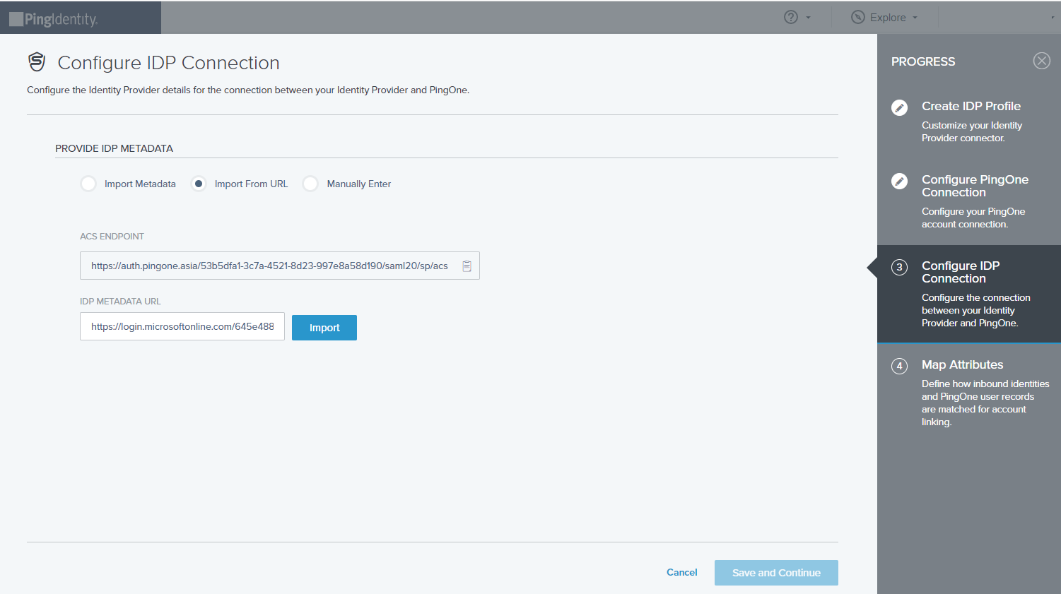 Configure Okta connection via SAML