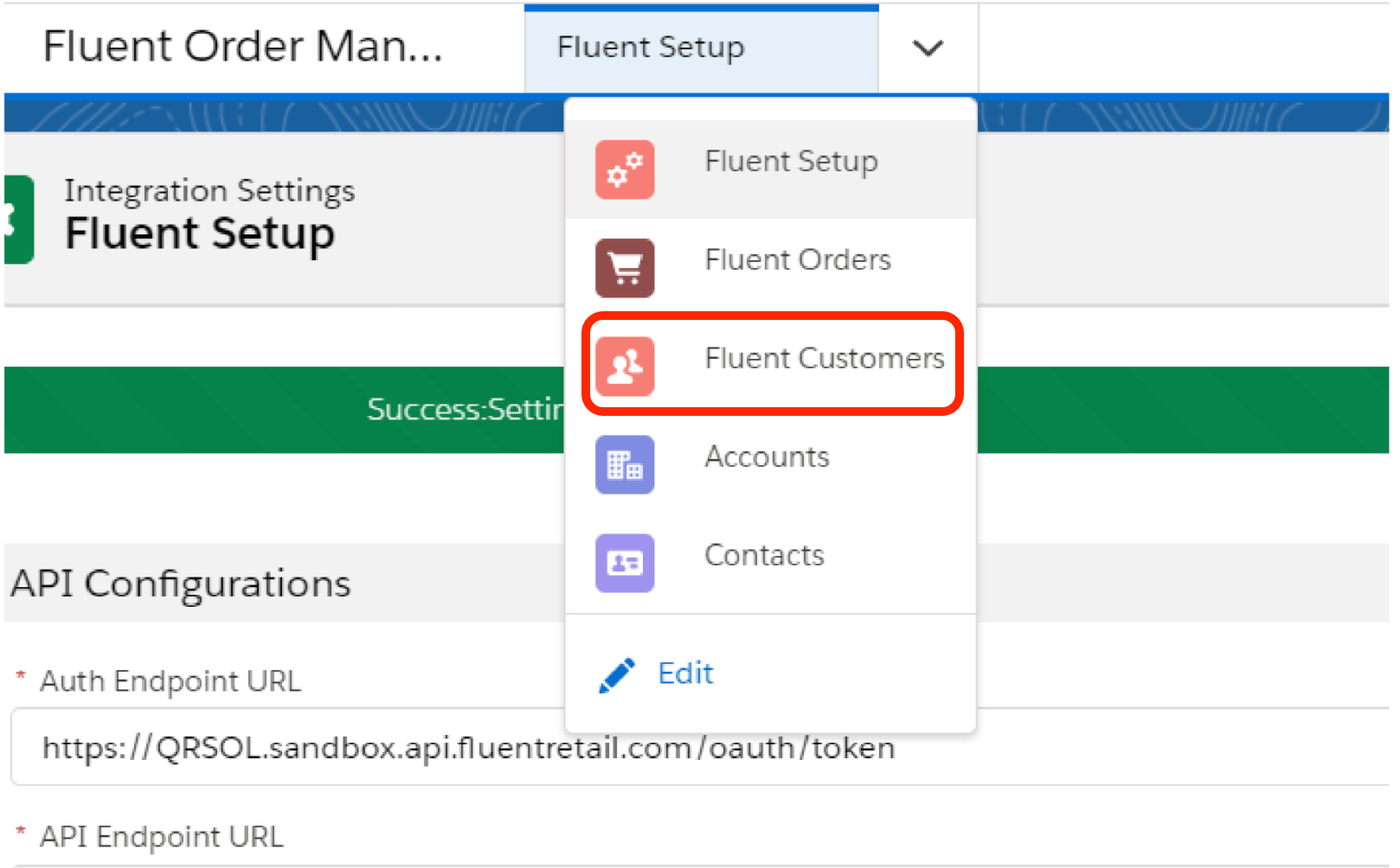 Fluent Order Management App for Salesforce Service Cloud (SFSC)