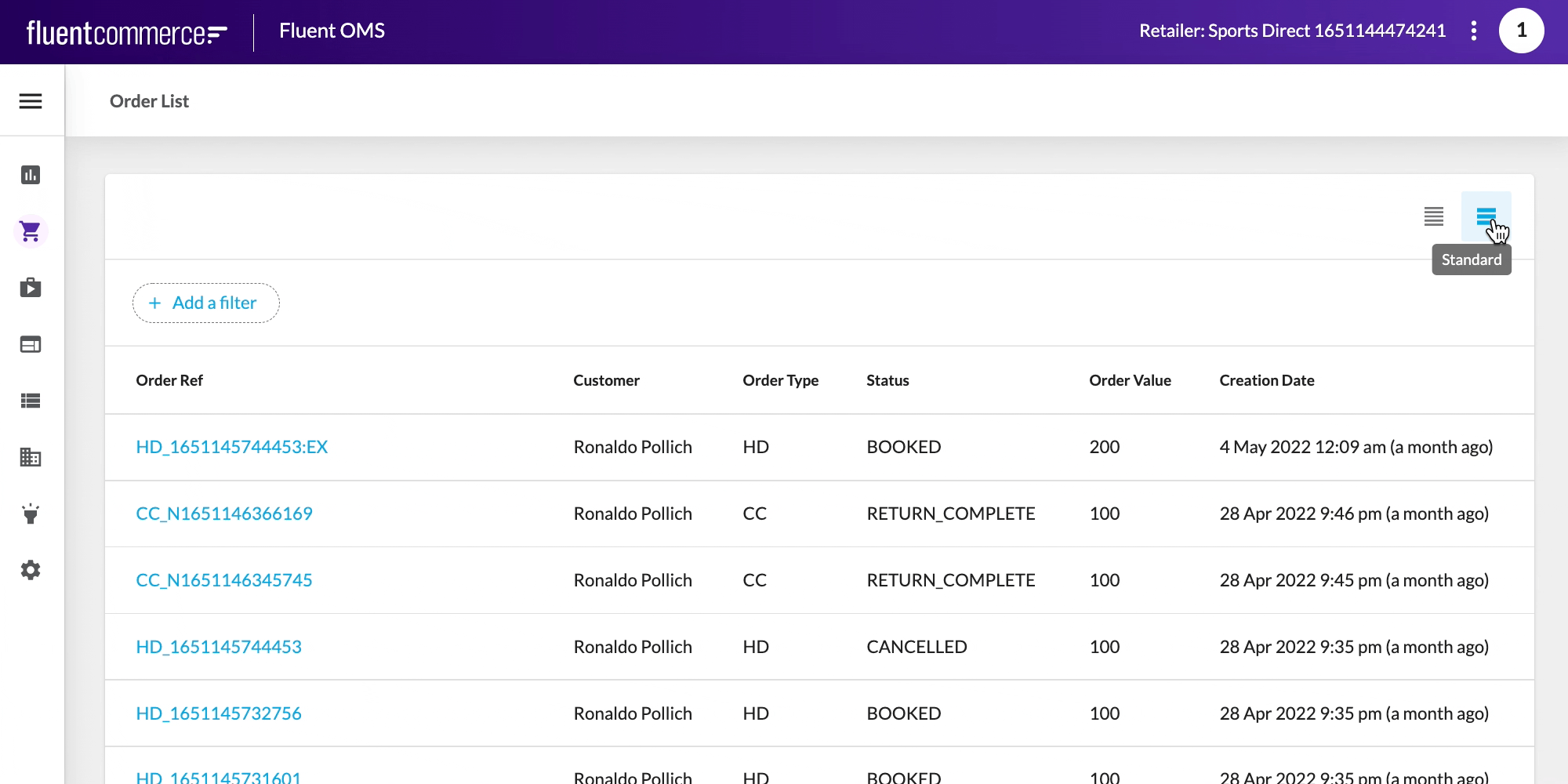 Fluent OMS Web App New Features 2022-06-17