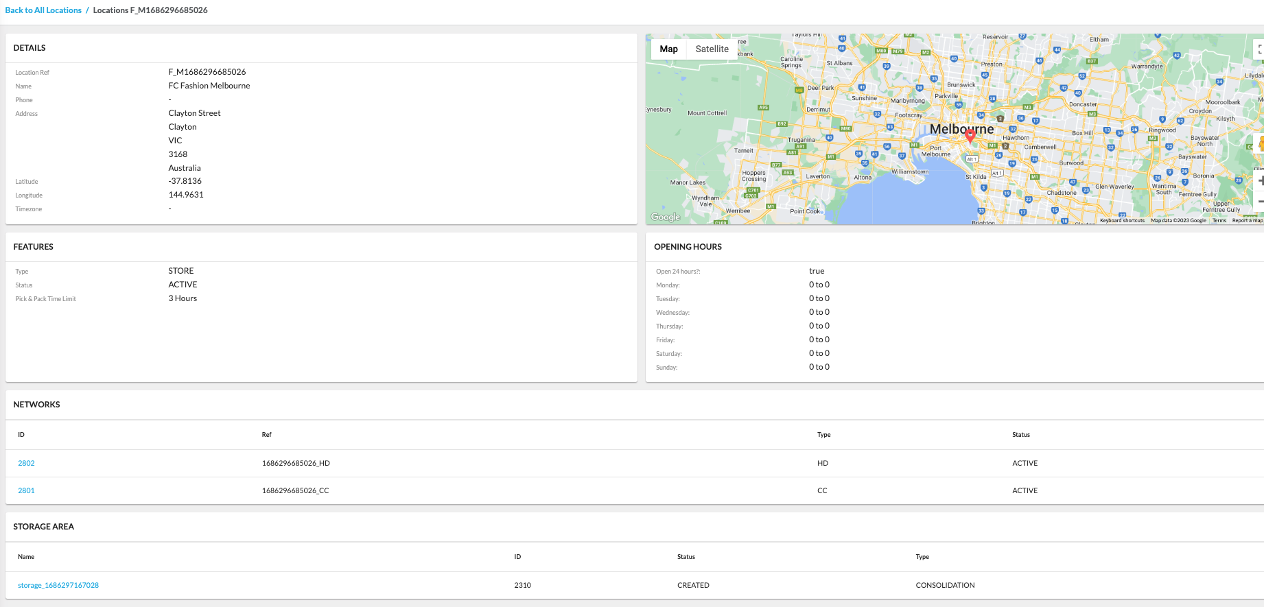Fluent Store Configuration in OMS Web App
