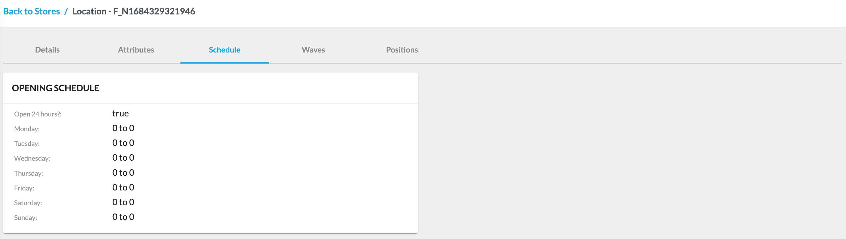 Fluent Store Configuration in OMS Web App