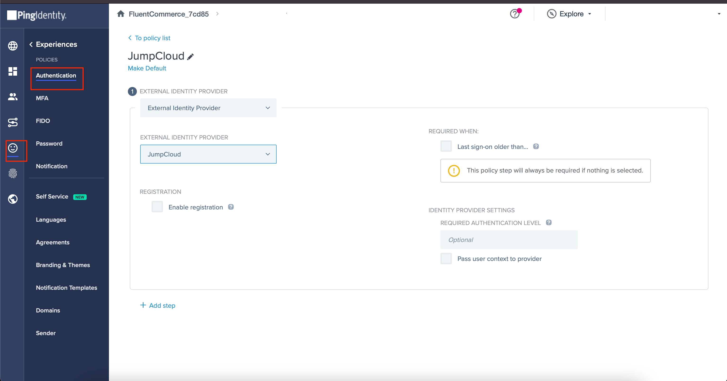 SSO: Configure JumpCloud connection via SAML