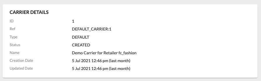 Carriers