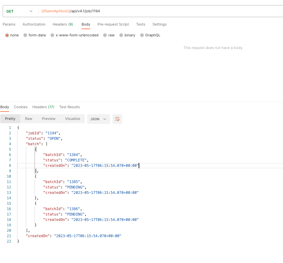 Troubleshoot PENDING status on Create Retailer Batch Troubleshoot PENDING status on Create Retailer Batch