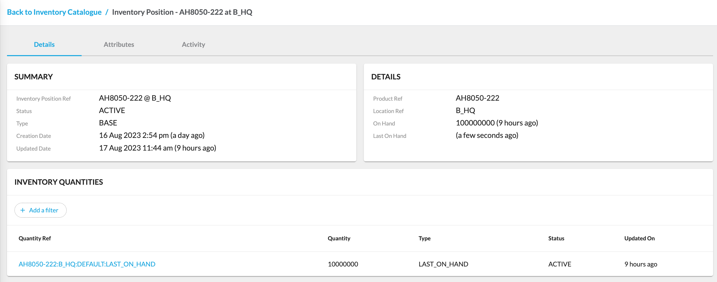 Inventory Module Overview
