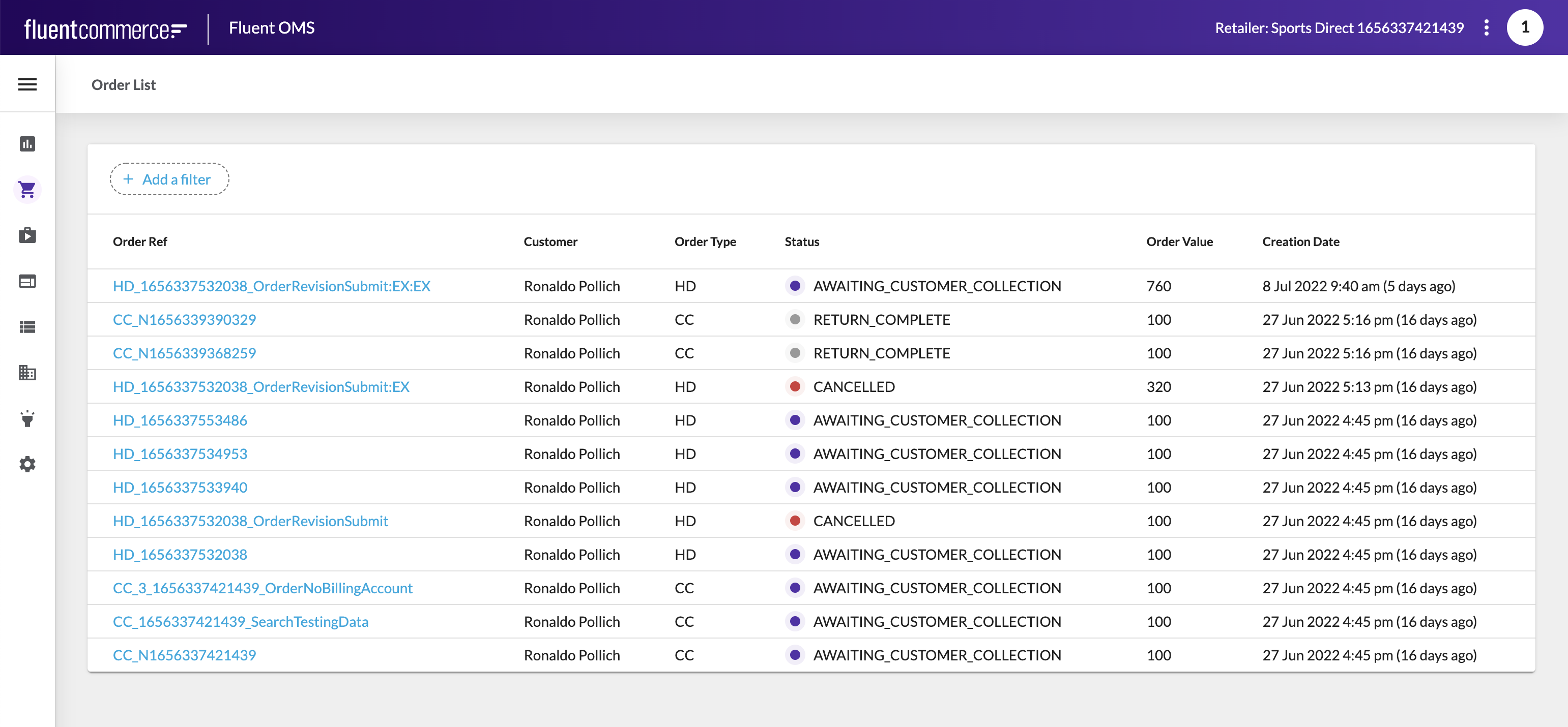 Add colours to statuses to highlight important information
