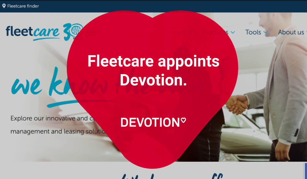 Fleetcare appoints Devotion | Client Win | Devotion