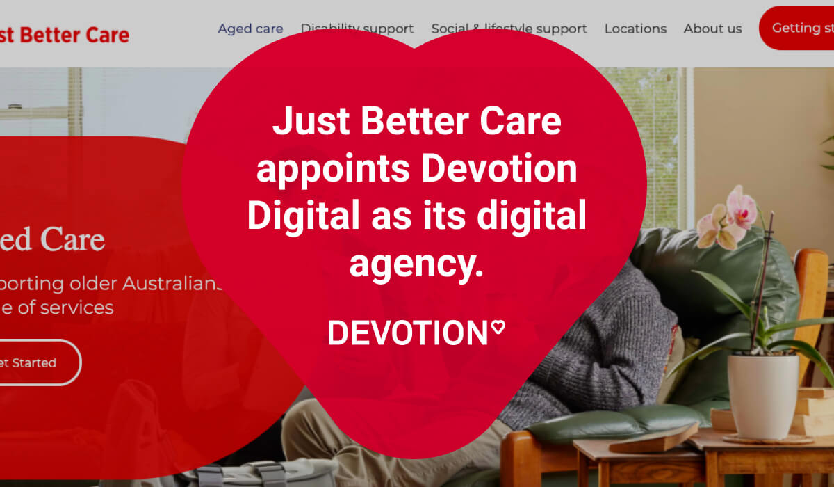 Just Better Care appoints Devotion | Client Win | Devotion