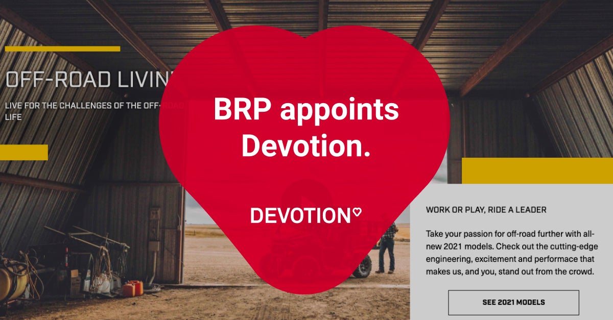 BRP appoints Devotion | Client Win | Devotion