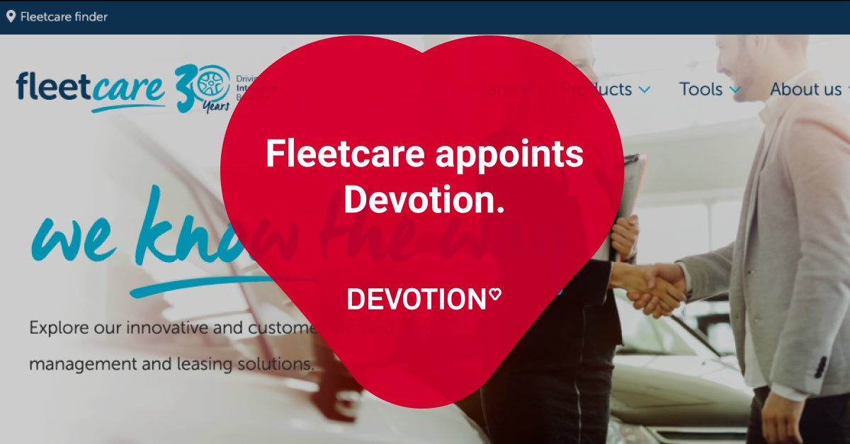 Fleetcare appoints Devotion | Client Win | Devotion