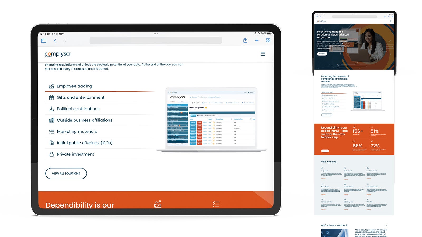 Website Development | ComplySci | Devotion Digital