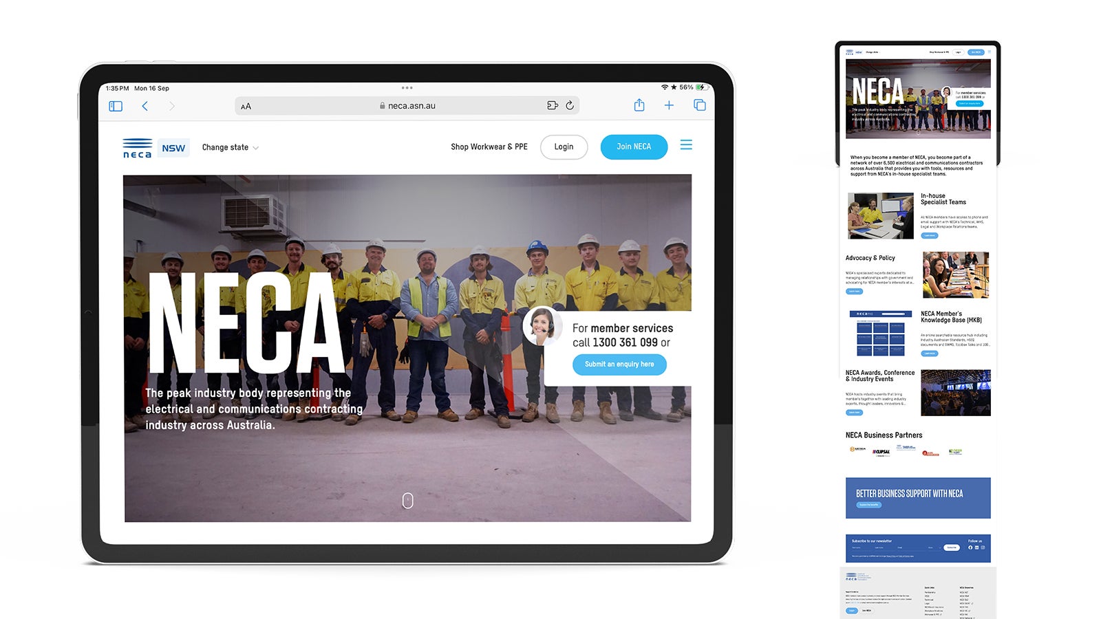 Website Development | NECA | Devotion Digital