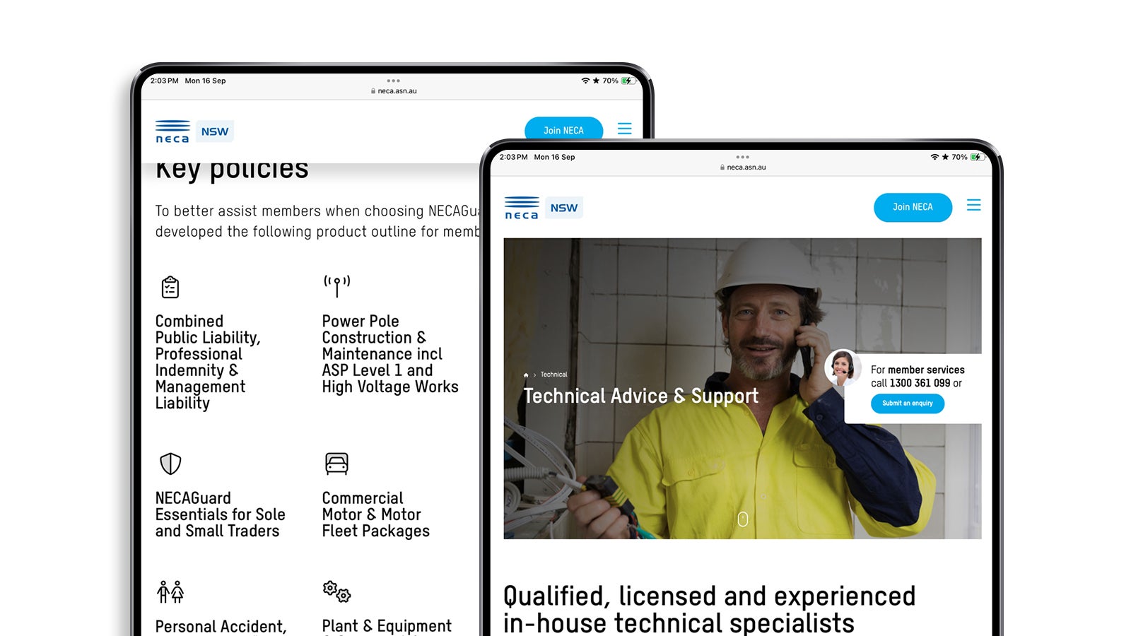 Website Development | NECA | Devotion Digital