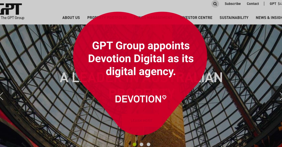 GPT Group appoints Devotion | Client Win | Devotion